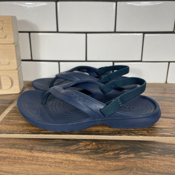 CROCS | Shoes | Crocs Classic Flip Little Boys Size C9 Shoes Blue Heel ...